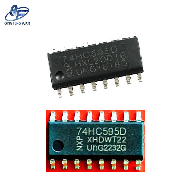 8-bit shift register with serial input and parallel output 74HC595D SOIC16 for digital system ...