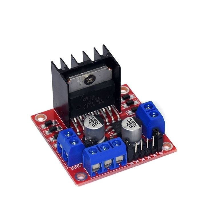 L298 Stepper Motor Driver Module DC Dual H-Bridge Red Motor Driver ...